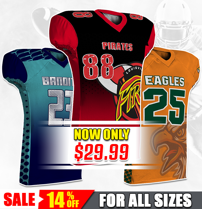 FOOTBALL - Custom Dye Sublimation - Flag Football - Semi-pro Football